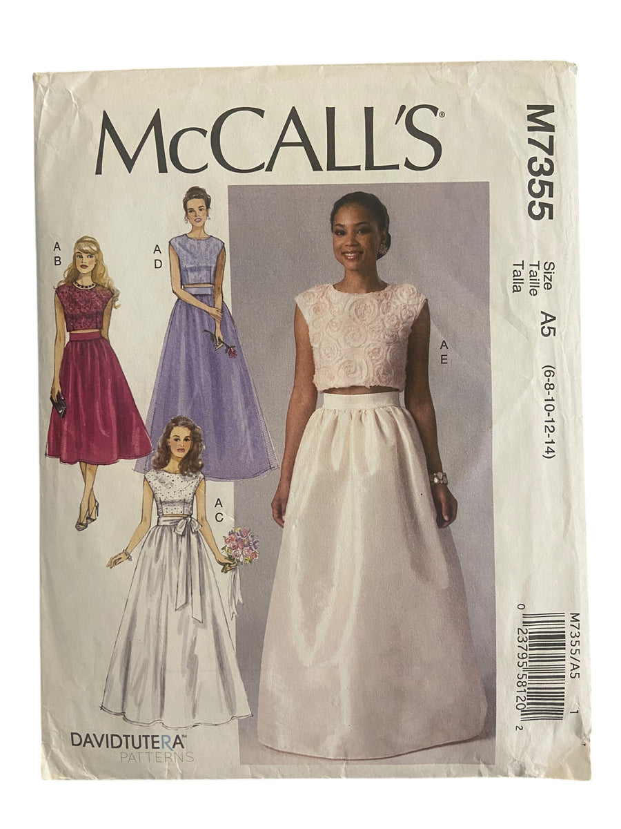 McCall’s M7355 vintage 2000s David Tutera special occasion top and ski ...