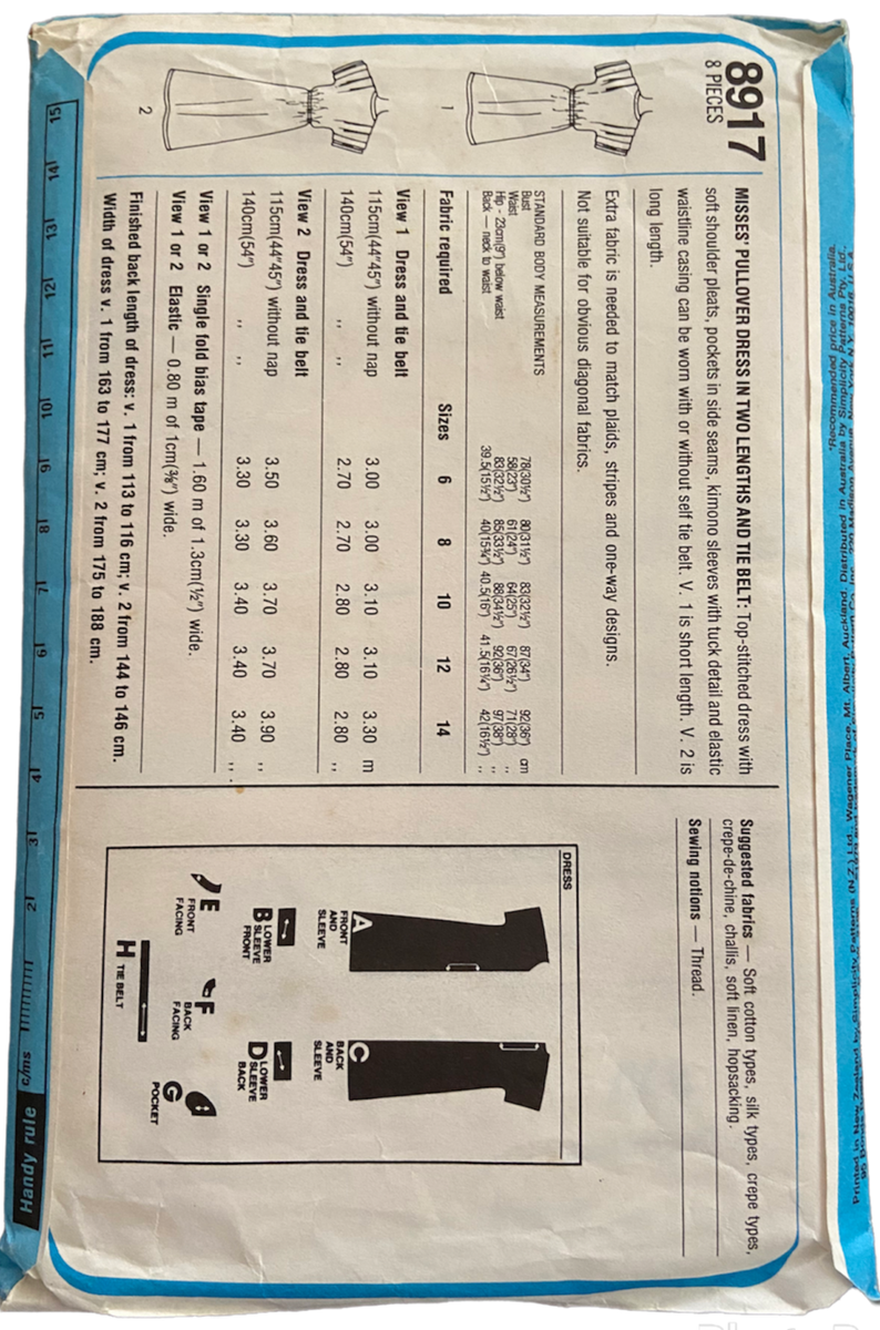 Simplicity 8917 vintage 1970s dress pattern – the vintage pattern market